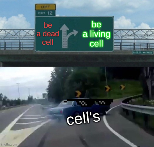 cell vs dead cell - Imgflip