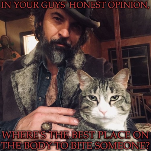 Asking Only Those With Biting Urges (For Science Reasons) - Imgflip