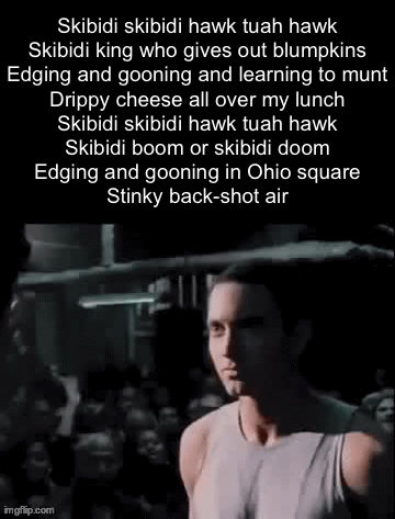 Eminem Rapping To Crowd - Gif Version - Imgflip