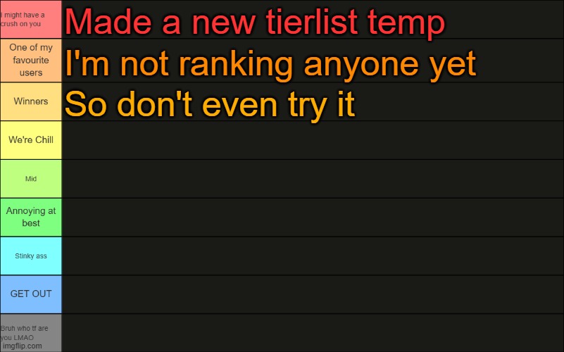 OsDe's Tierlist - Imgflip