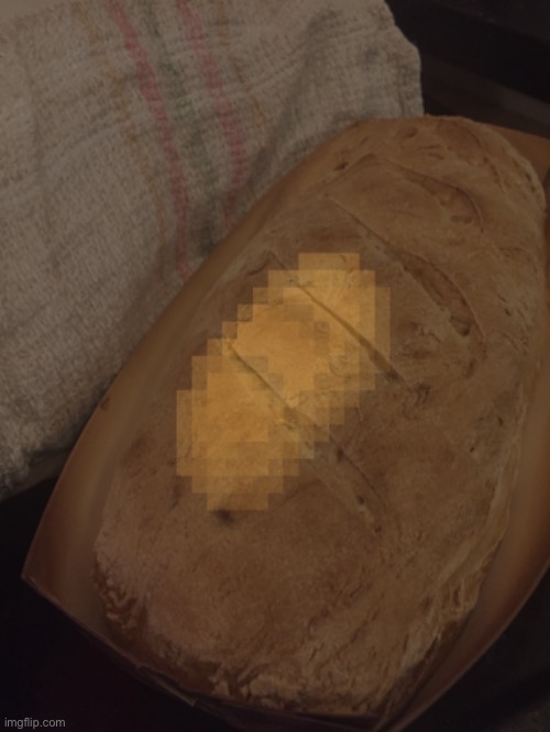 The bread I made reminds of Minecraft bread lmaooo - Imgflip