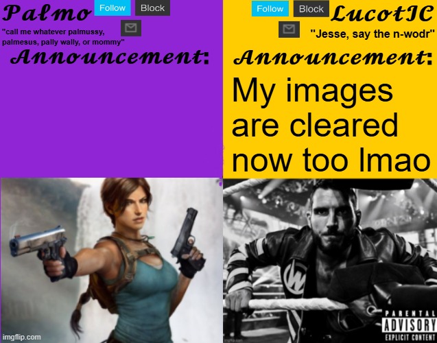 Palmo & LucotIC duo template - Imgflip