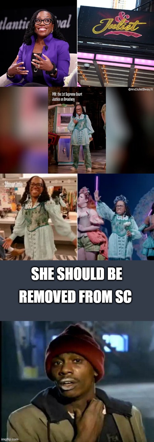 THIS person is not qualified to be on SC. I bet she got in college ...