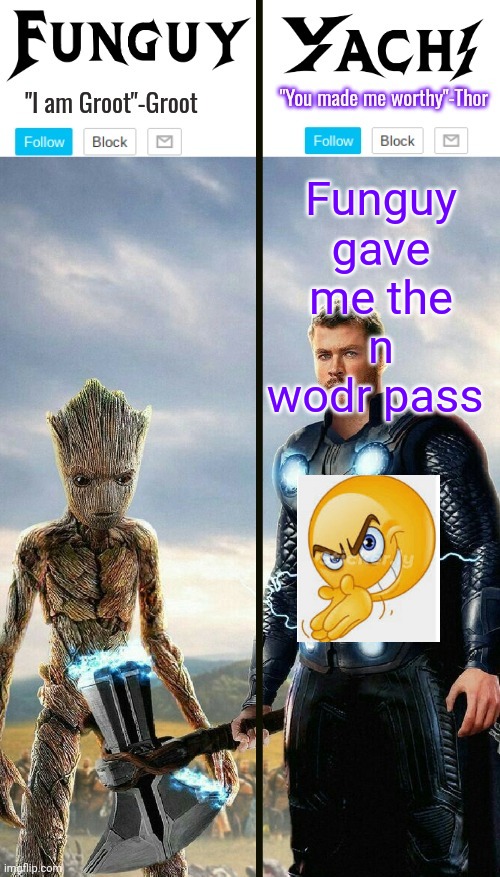 Funguy and yachi temp - Imgflip