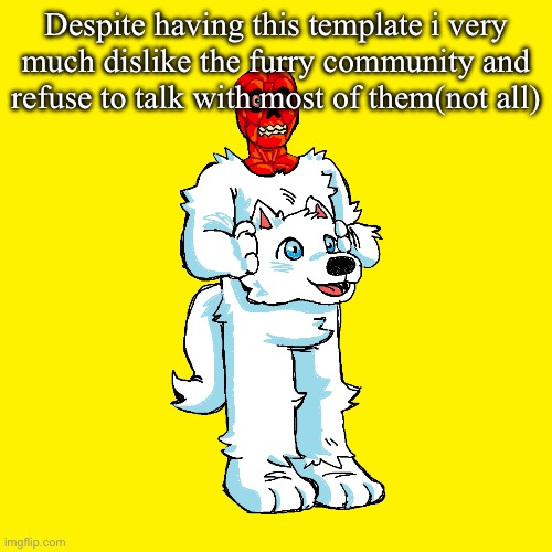 Like I only know three normal furry artists that aren’t just porn and sex jokes or fetishes ...