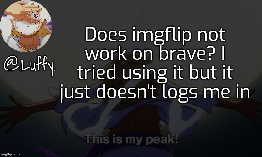 Luffy announcement template V1 - Imgflip