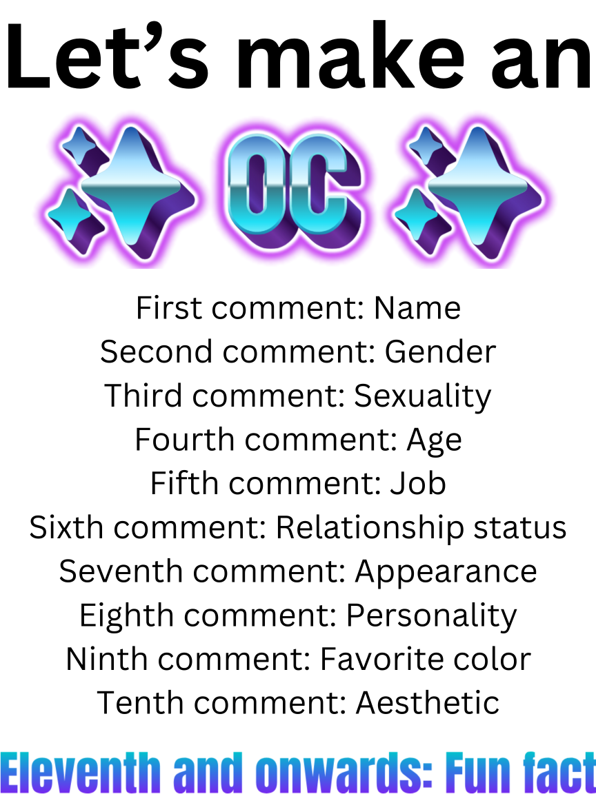 Let's make an OC Blank Template - Imgflip