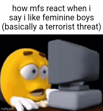 seriously though why do so many people act like liking a certain type of person is so weird ...