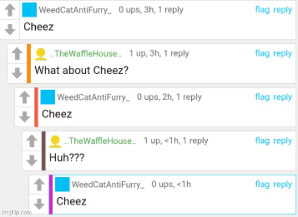 What is this guy trying to say about Cheez? Did Cheez do something ...