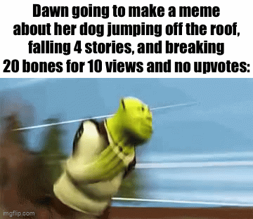 Shrek running - Imgflip