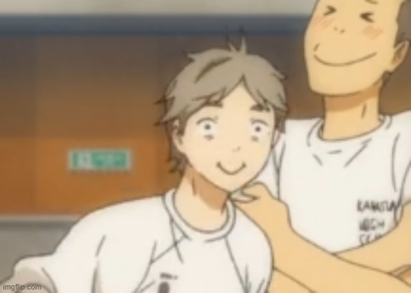 sugawaras face is so funny (ignore the monkey in the back) - Imgflip