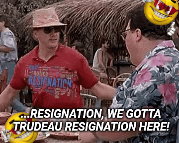 Resign as Lib leader and PM, prorogue parliment and sit as PM until ...