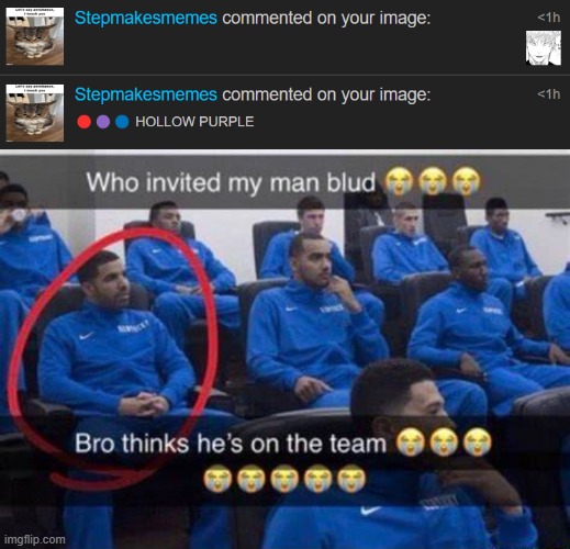 Image tagged in bro thinks he's on the team - Imgflip