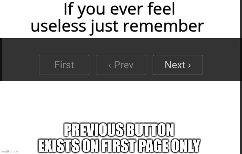 If you ever feel useless remember this - Imgflip
