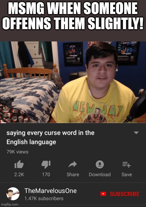 Saying every curse word in the English Language - Imgflip