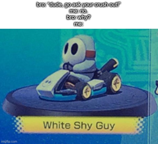 White shy guy - Imgflip