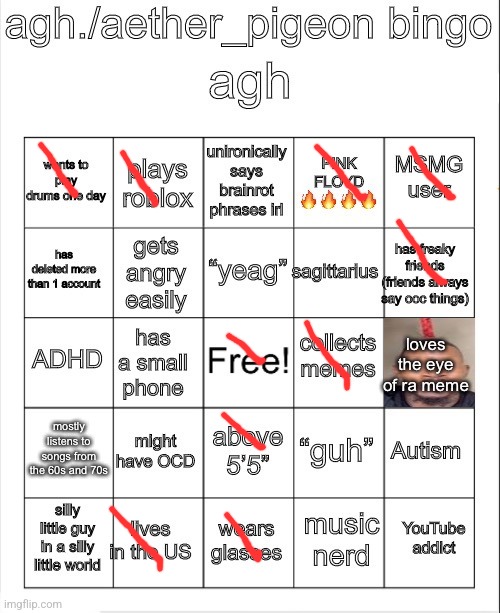 agh./camera_aetherpidgeon5 bingo - Imgflip
