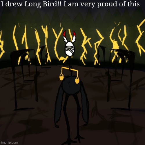 I drew Long Bird from the Project Moon franchise!! Small trigger ...