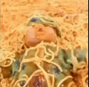 baby crying and tweaking in spaghetti - Imgflip