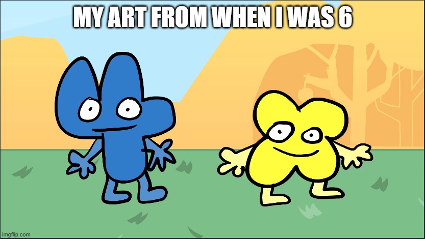 Four and X from BFB - Imgflip