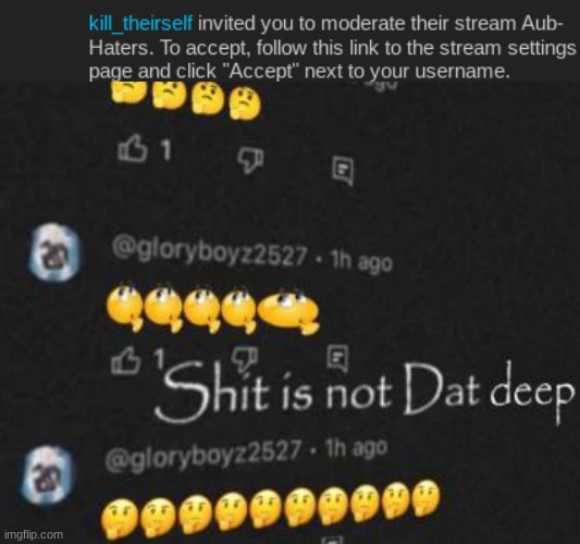 Image tagged in shit is not dat deep - Imgflip