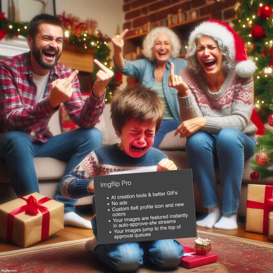 Crying Kid at Xmas - Imgflip