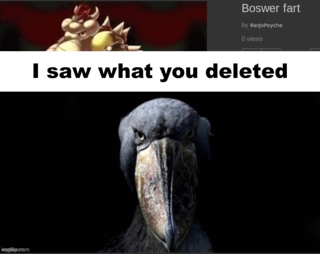 Image tagged in i saw what you deleted - Imgflip