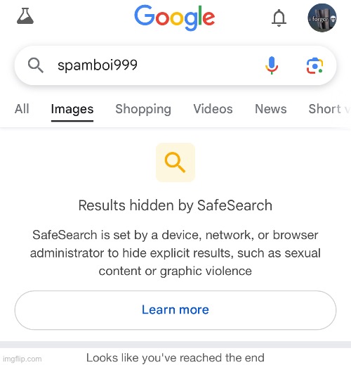 Just wanted to search my Roblox user.. :( - Imgflip