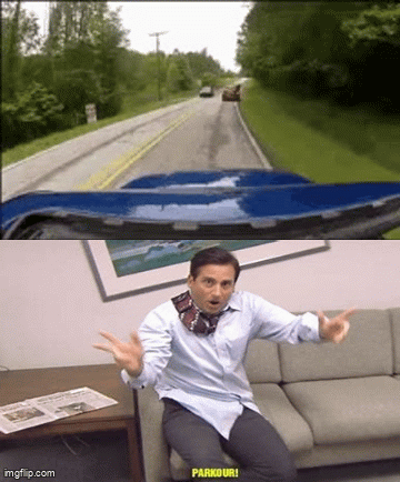 "Hardcore Parkour! WOOOOOOOOOOOOOOOOOO!!!!!" - Imgflip