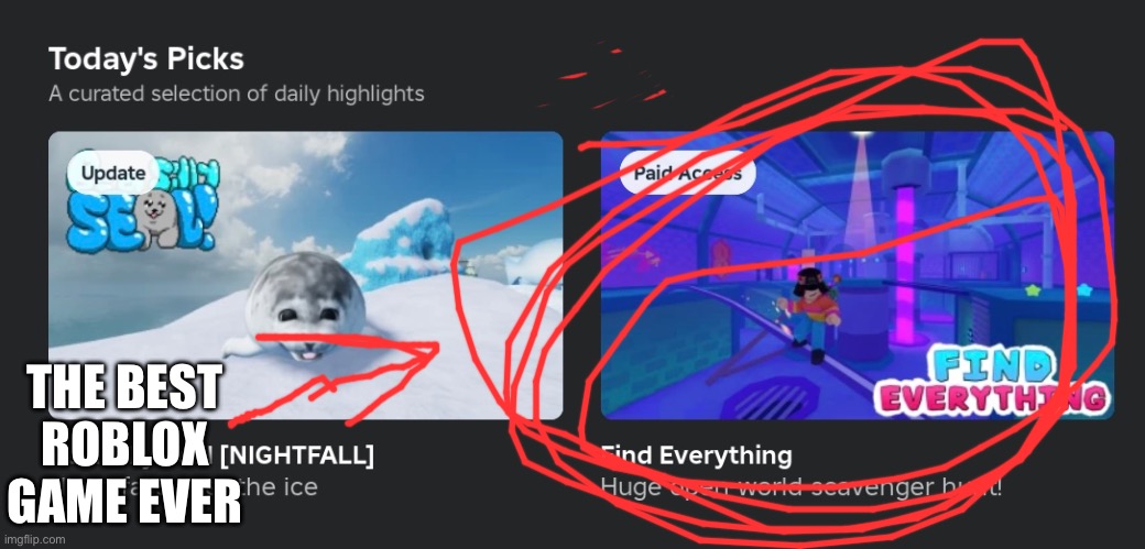 look what they got on today’s peaks (be a silly seal is great too ...