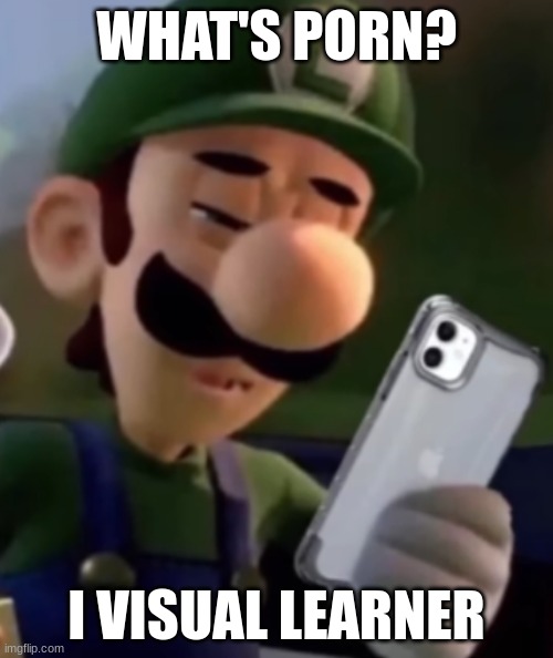 Luigi With Phone - Imgflip
