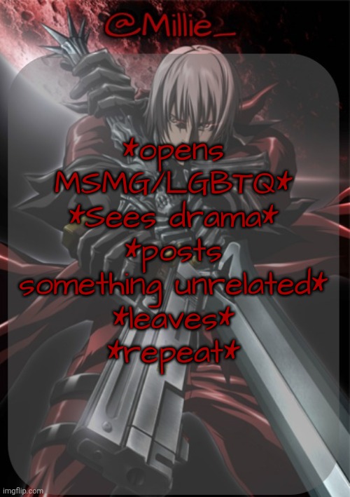 Millie's Devil May Cry announcement template - Imgflip