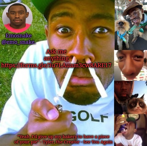 Emosnake's Tyler the Creator temp - Imgflip