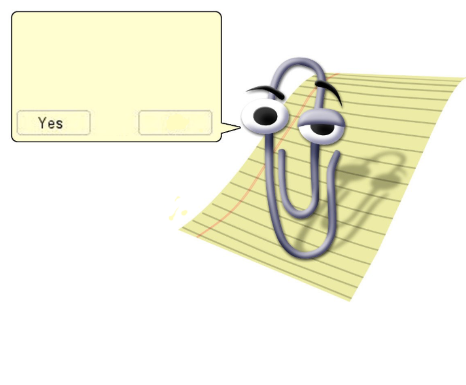 MMT Clippy Blank Template - Imgflip