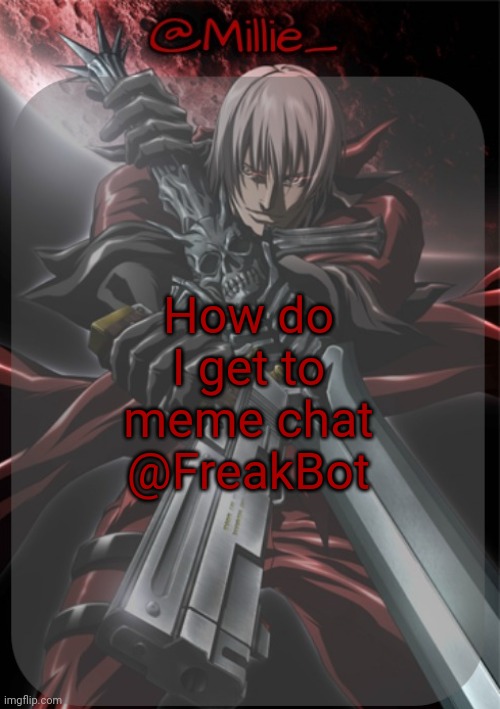 Millie's Devil May Cry announcement template - Imgflip