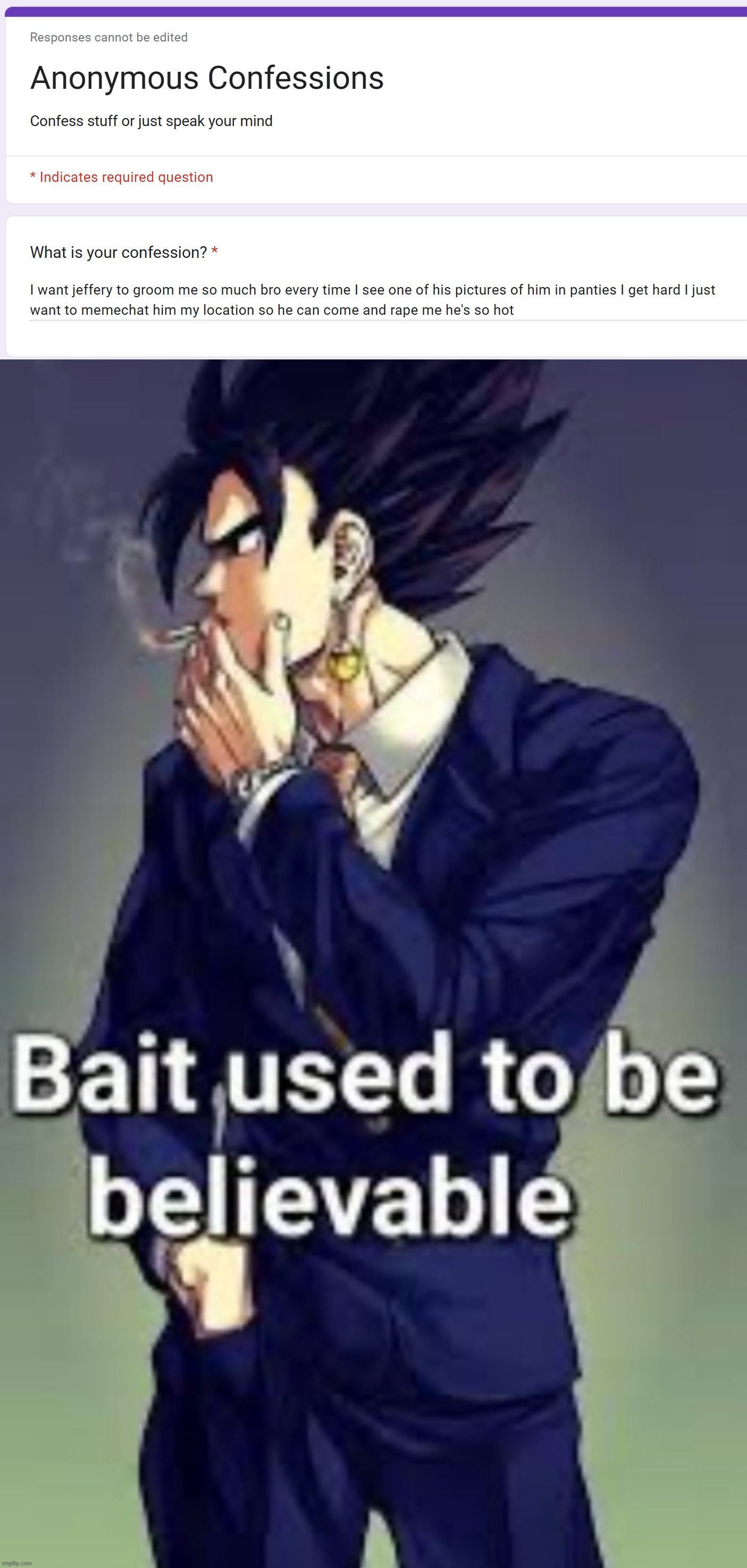 Image tagged in bait used to be believable - Imgflip