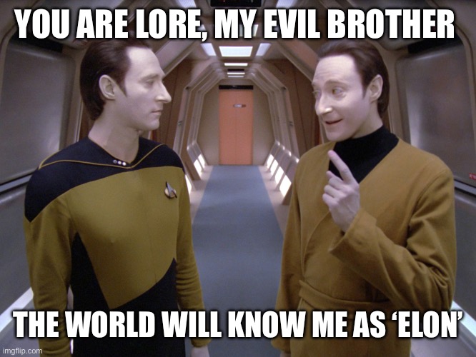 Data and Lore - Imgflip