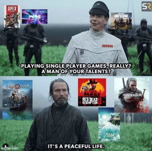 Multiplayer gamez mid af imo - Imgflip