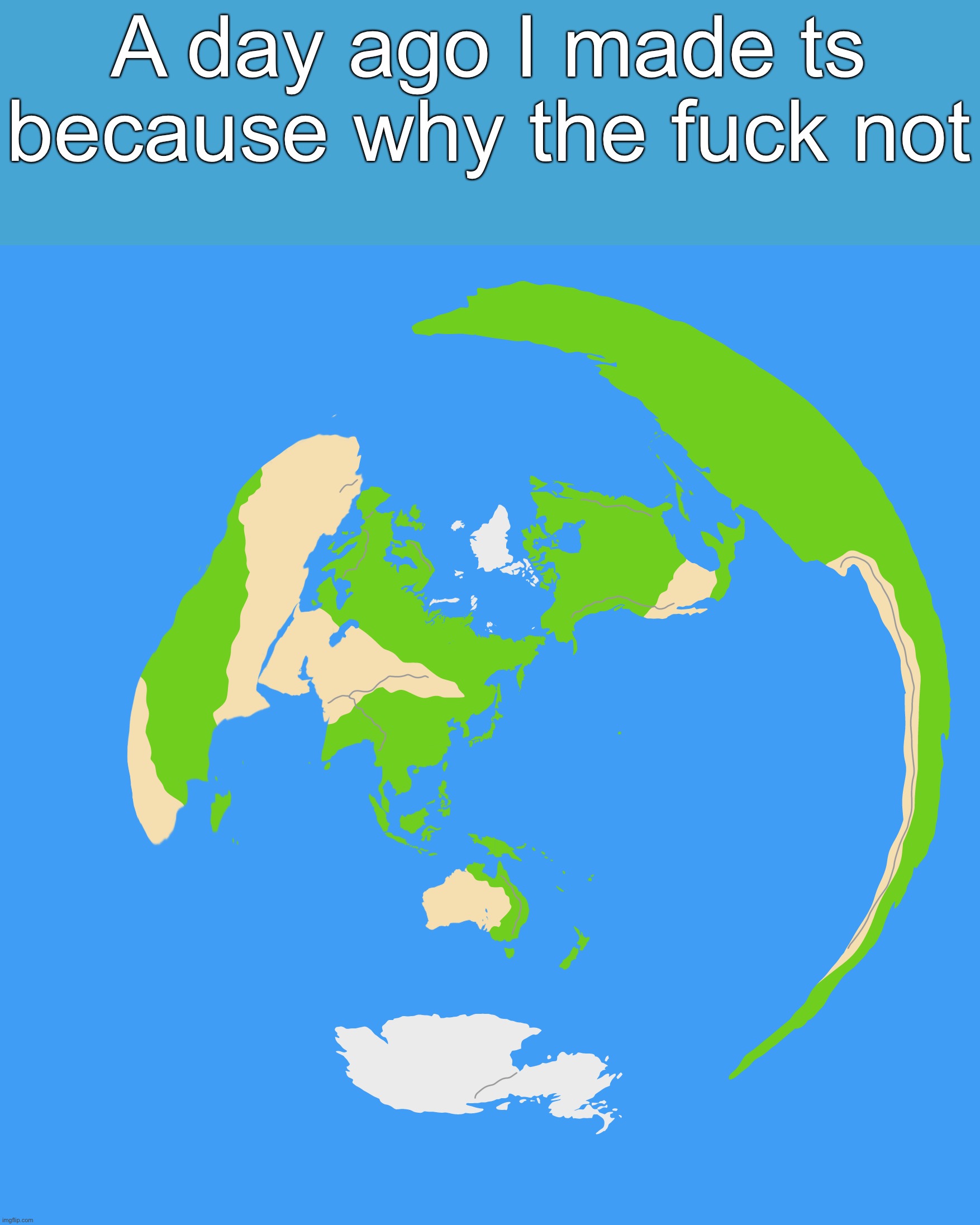 World map centered on Tokyo - Imgflip