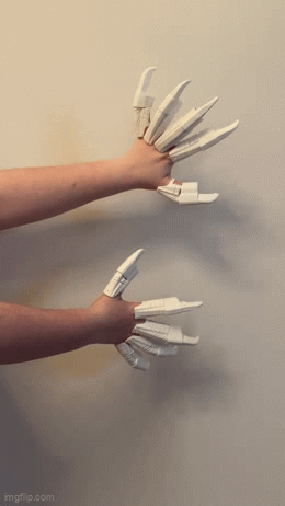 Made myself some retractable claws! :) - Imgflip