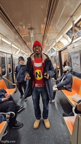 Knuckles doing the R Train Shuffle - Imgflip