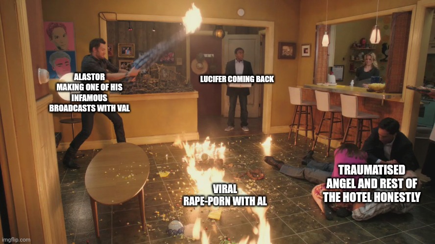 man walks into a burning room full - Imgflip