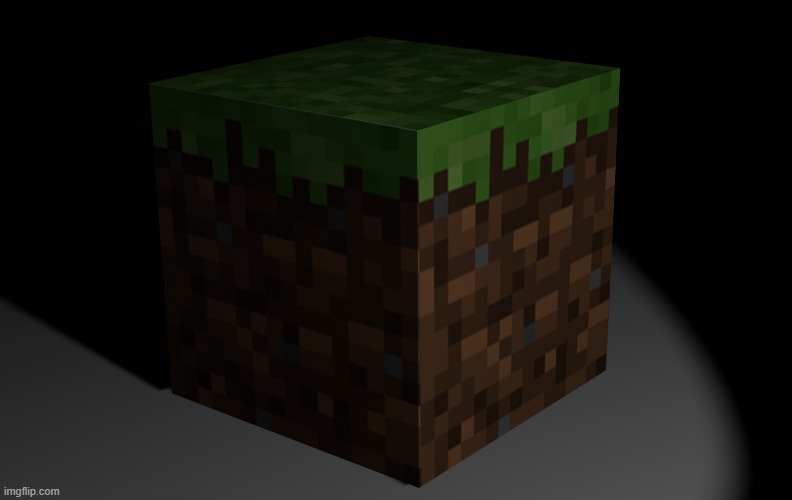 grass block render. - Imgflip