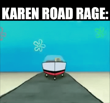 Spongebob driving recklessly - Imgflip