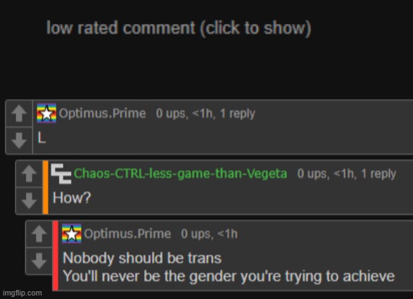 Imagine low-rating comments in the big 25 - Imgflip