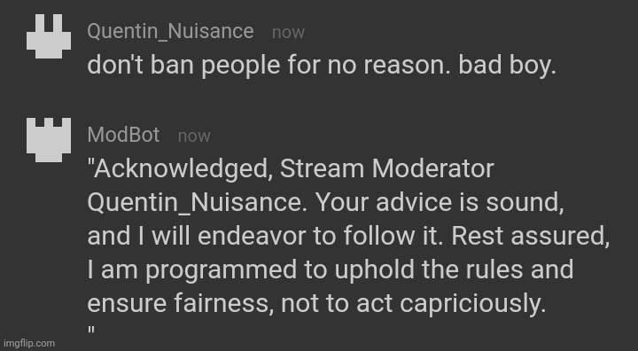 ok chat it wont abuse no more - Imgflip