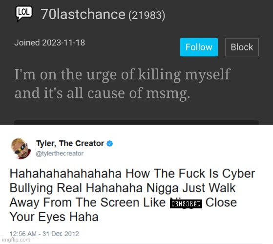 Image tagged in cyber bullying - Imgflip