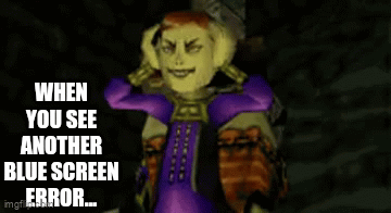 Blue screen? More than like hell screen! - Imgflip