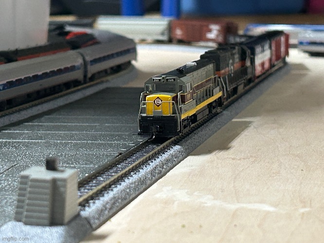 The U boat. Might go to the model train store later and waste another ...