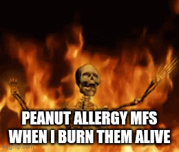 skeleton burning - Imgflip